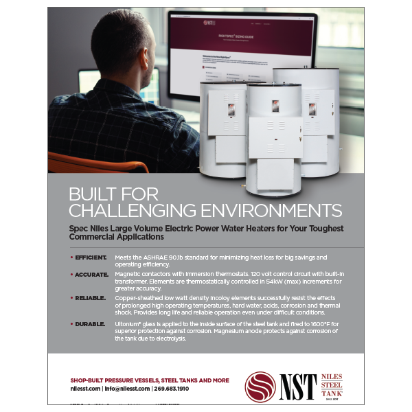 Current Advertising - Niles Steel Tank